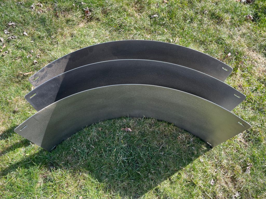 Corten Steel Fire Pit Ring Or Liner Durable Drop In Design