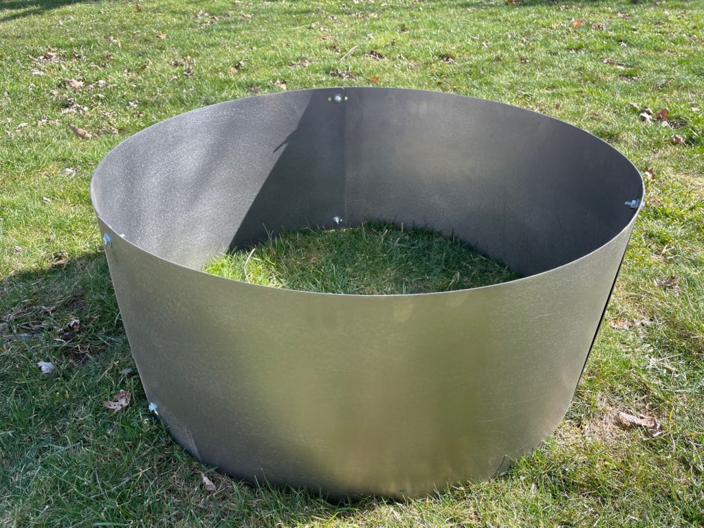 Corten Steel Fire Pit Ring Or Liner Durable Drop In Design