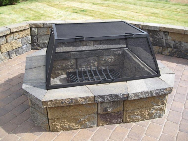 Rectangle/Square Fire Pit Screen Up To 48″ Custom & Durable