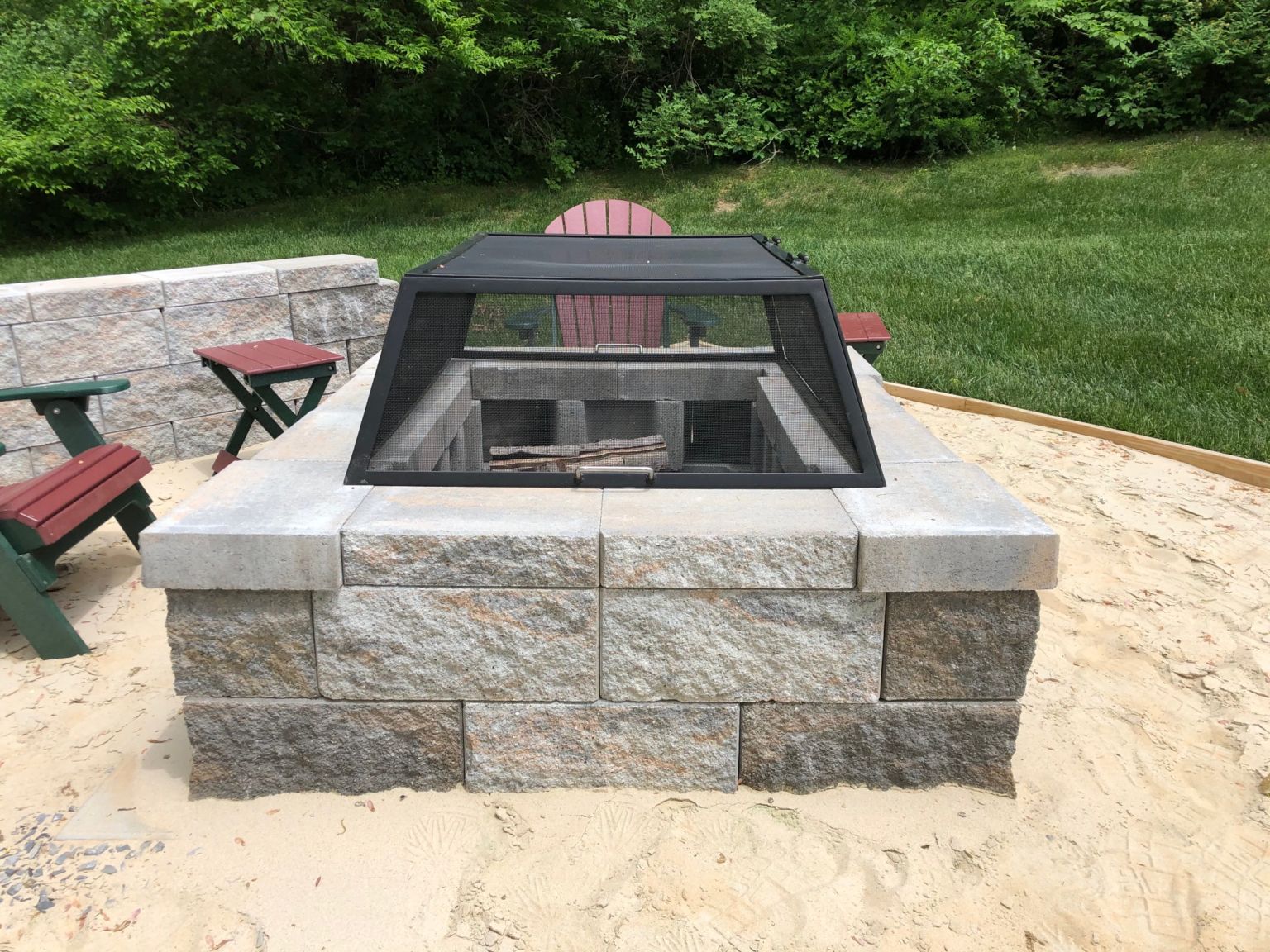 Custom Rectangle/Square Fire Pit Screen – Up To 30″
