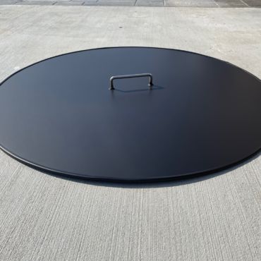 Firepit Snuffer Cover Galvanized Steel Round Square