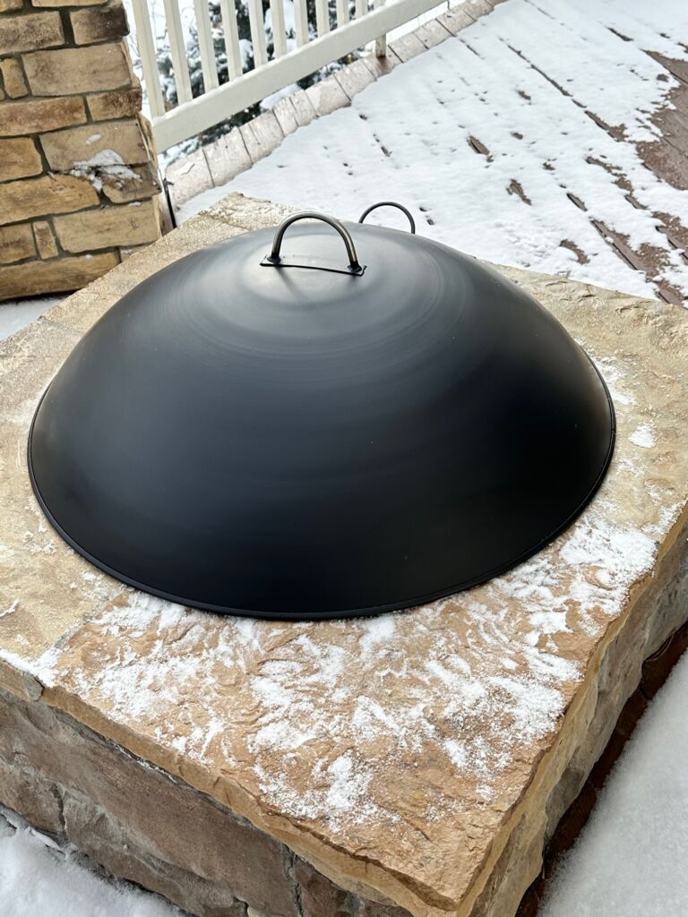 30″ Solid Dome Fire Pit Cover – Durable & USA-Made