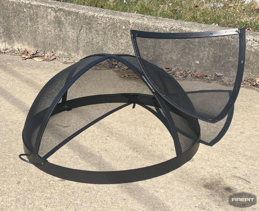 Hinged Single Door Fire Pit Screen – Bowl Style, USA-Made