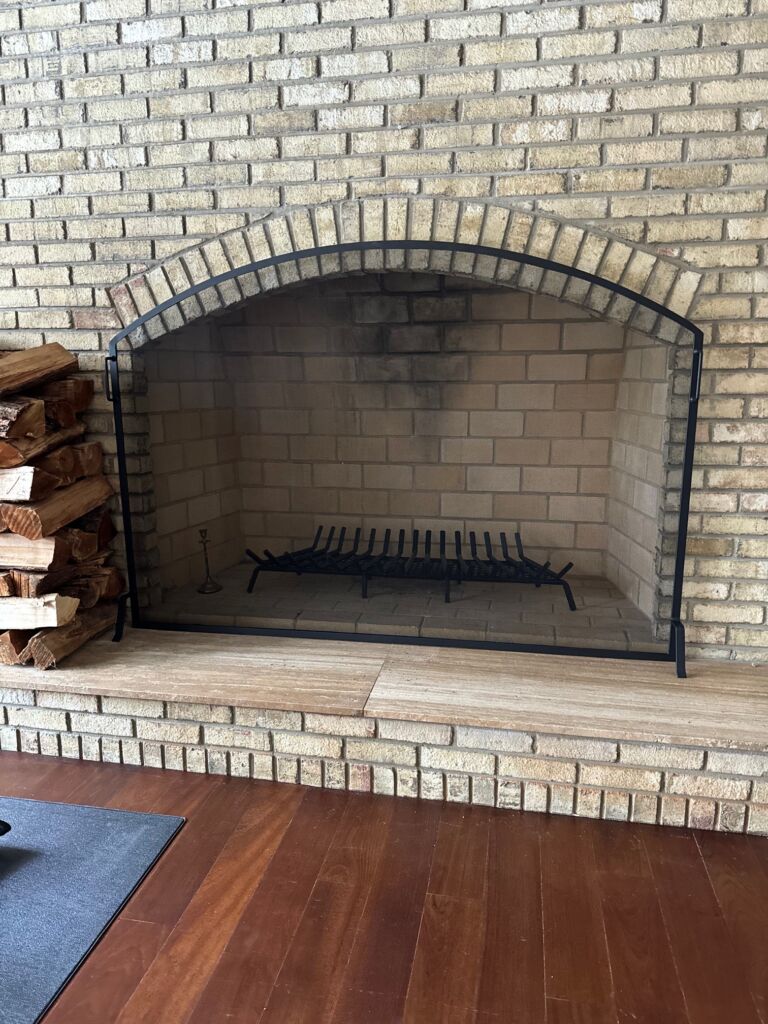 Fireplace Safety Screen Arch Single Panel Design
