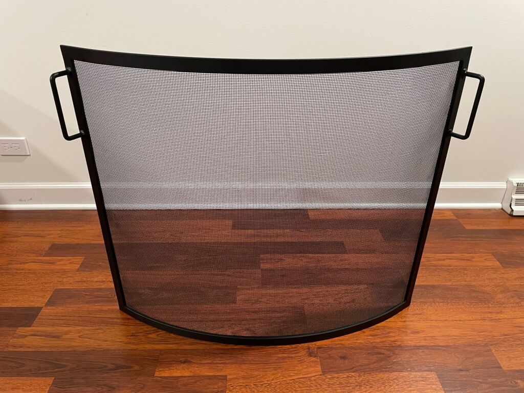Bow Curved Fireplace Safety Screen – USA-Made & Durable