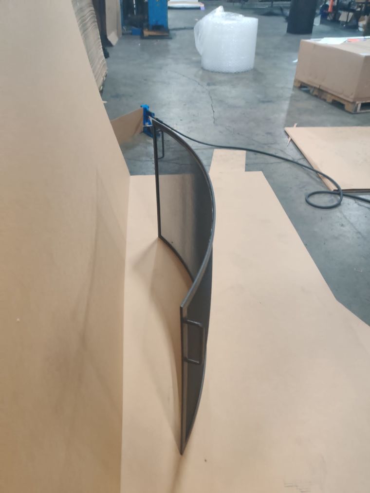 Bow Curved Fireplace Safety Screen – USA-Made & Durable