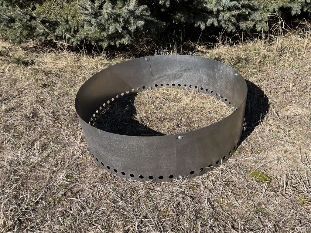 Smokeless Corten Steel Fire Pit Ring – Durable & USA-Made