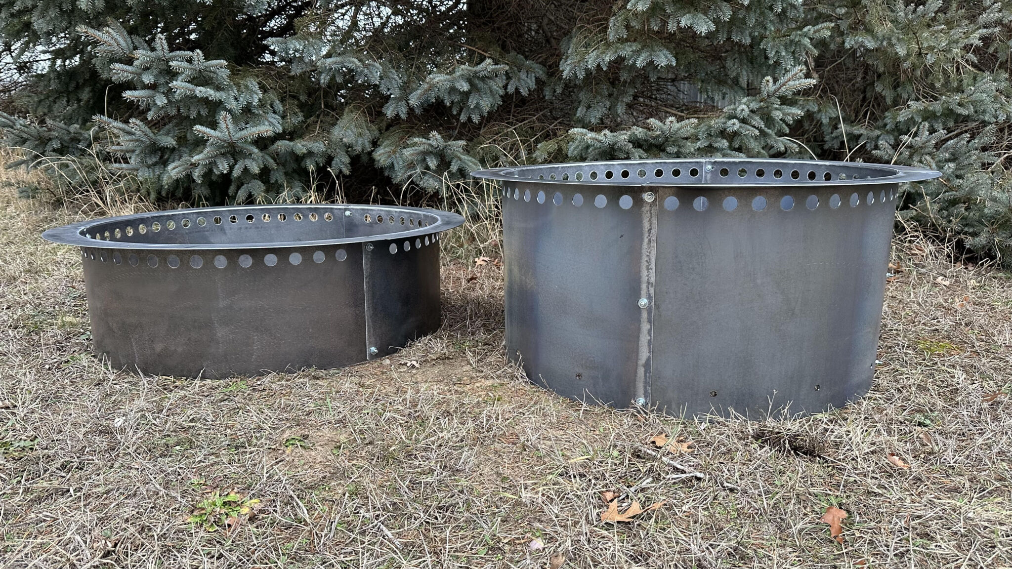 Corten Steel Smokeless Fire Pit Liner – 3″ Top Lip Design